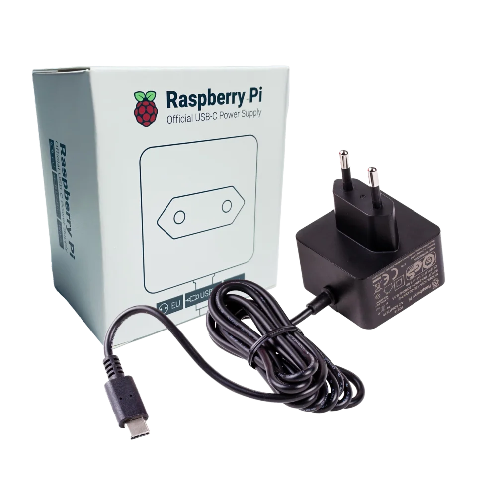Official Raspberry Pi Type-C Power Supply Unit (EU Plug) - RoboMaterial