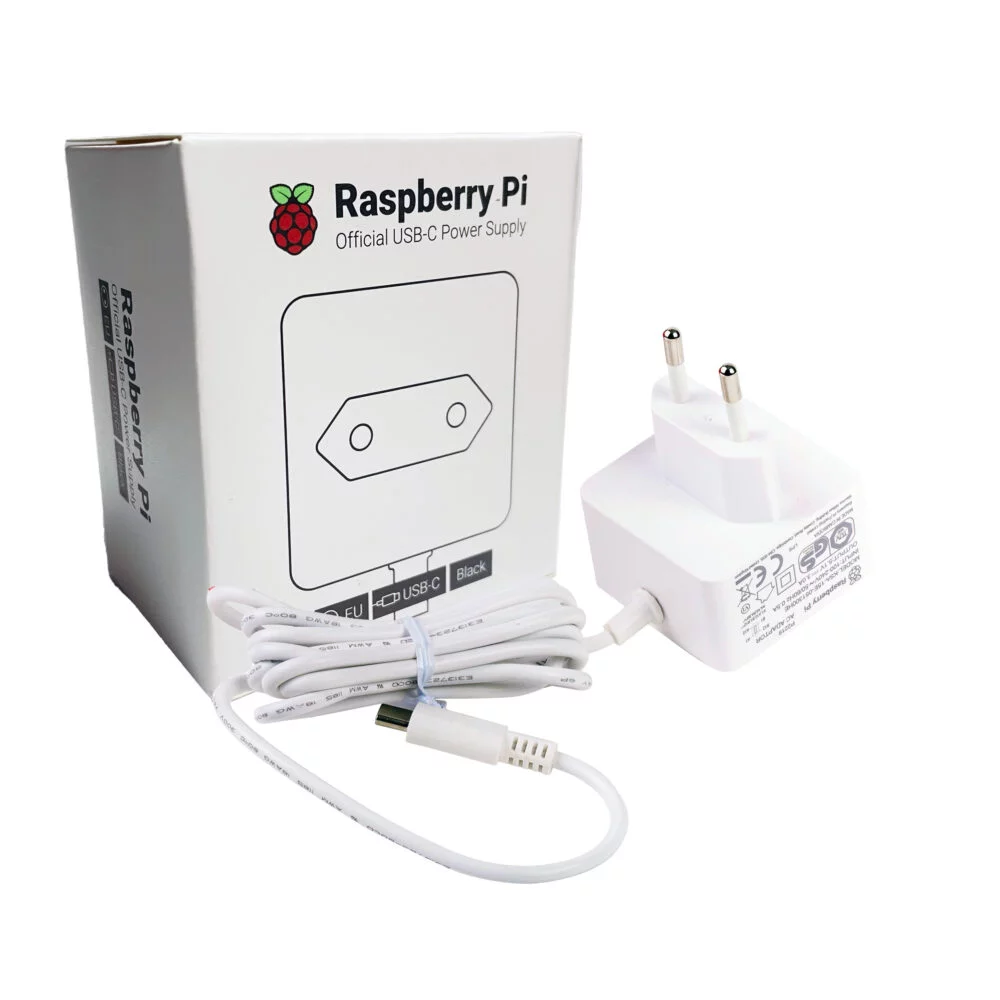 Official Raspberry Pi Type-C Power Supply Unit (EU Plug) - RoboMaterial